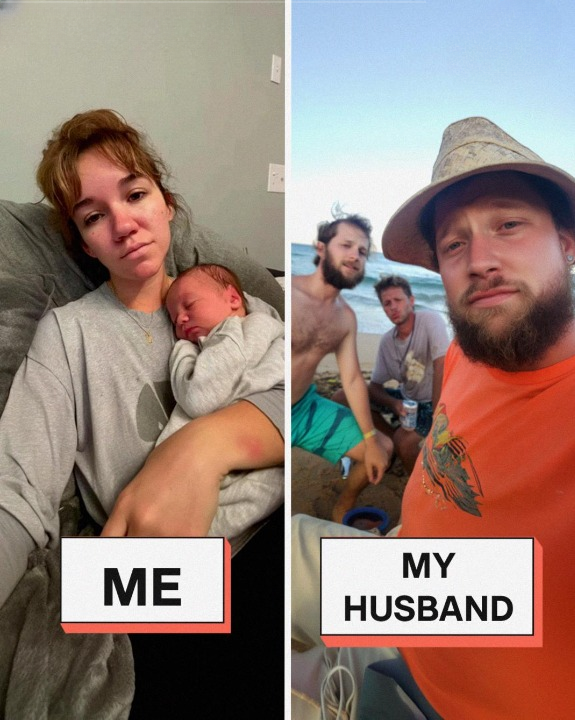 My husband took a trip with his friends while I was home recovering ...