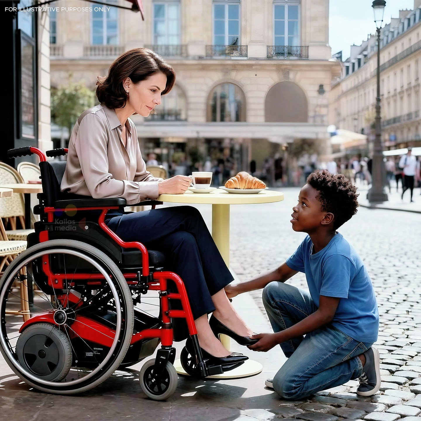 A homeless boy approached a billionaire confined to a wheelchair and ...