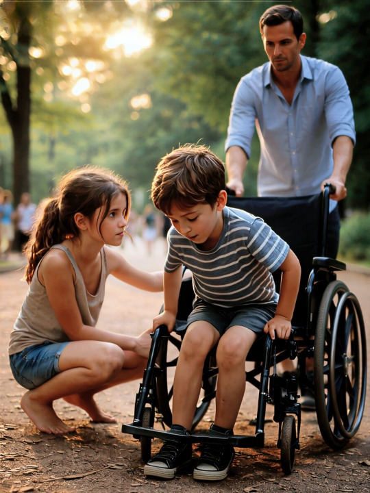 A Barefoot Homeless Girl Stopped a Father in the Park and Said, “Let Me ...