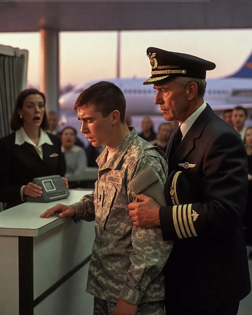 The Soldier Missed His Flight. The Pilot Stepped Out of the Cockpit ...
